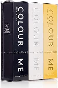 Colour Me Black/White/Gold Homme - Triple Pack, Fragrance for Men, 3 x ...