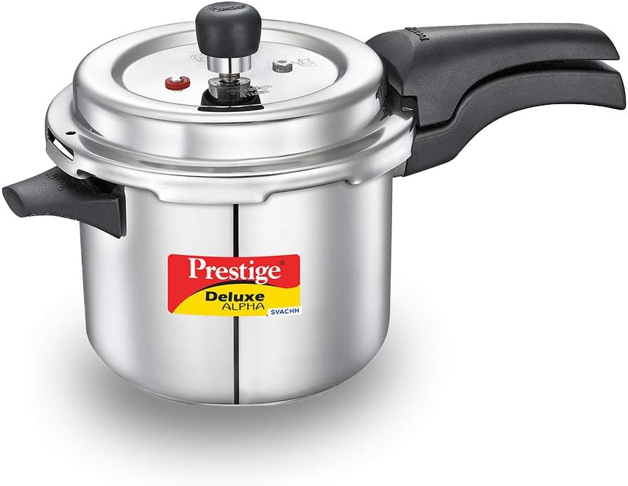 Amazon.com: Prestige Deluxe Alpha Stainless Steel Pressure Cooker, 2 ...