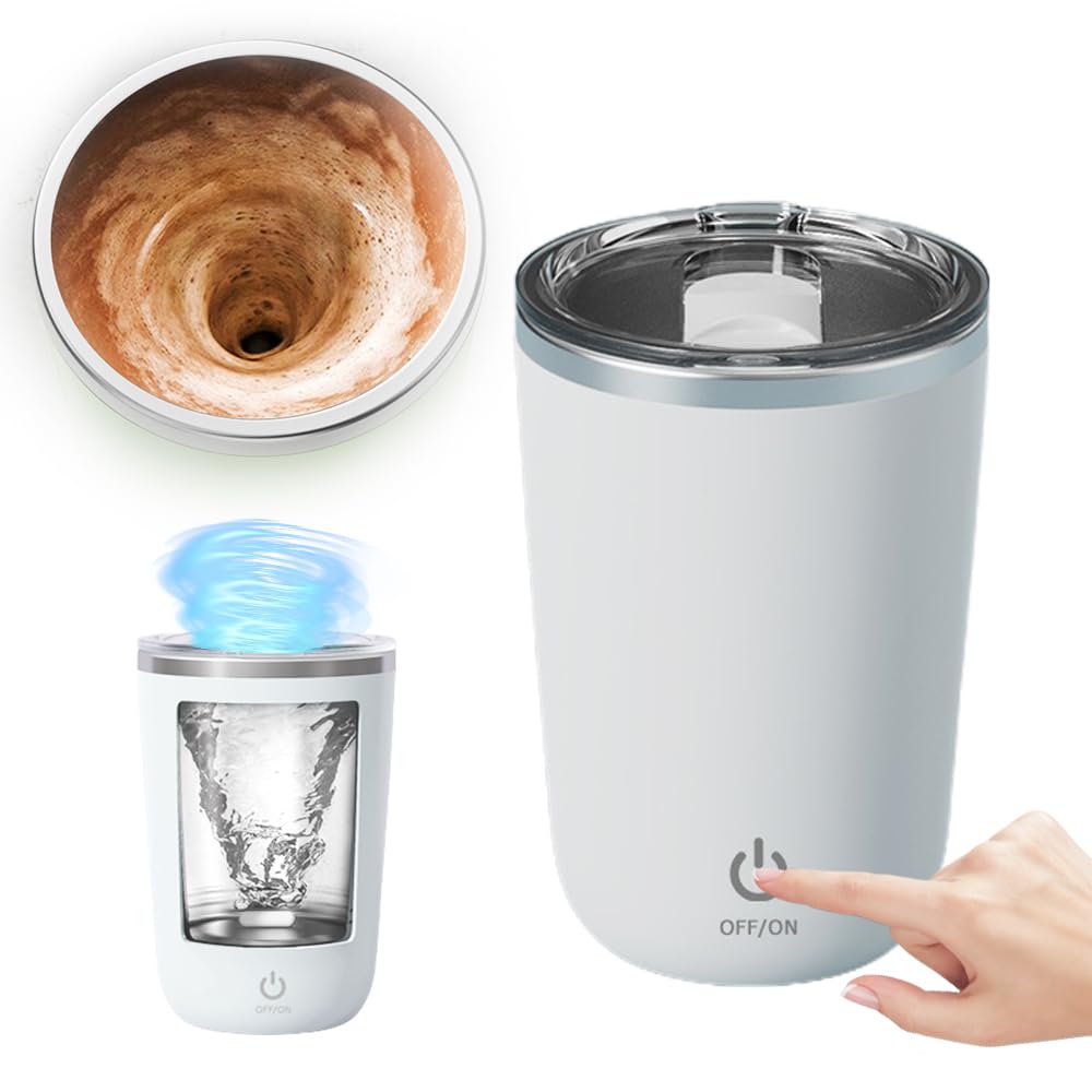 Amazon.com: Electric Stirring Magnetic Coffee Cup, 350ML Fully ...
