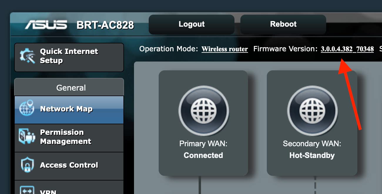 ASUS Brt-Ac828 Ac2600 Dual-Wan VPN Business WiFi Router (Black) with ...