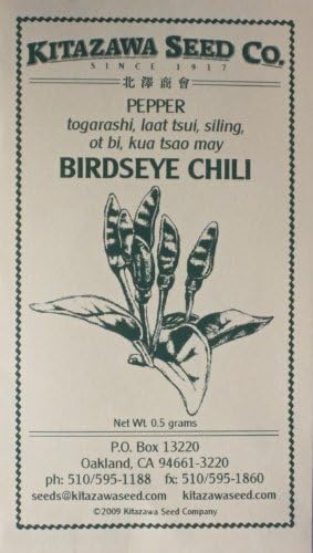 Amazon.com : Kitazawa Birdseye Chili Pepper Seeds : Vegetable Plants ...