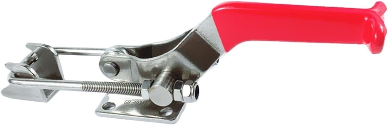 GH-40341-SS Stainless Steel Horizontal Toggle Clamp Adjustable Locking ...