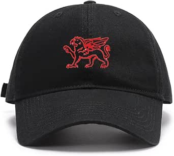 Men's Baseball Caps Embroidered Gryphon Washed Cotton Vintage Caps ...