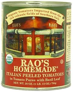 Amazon.com: Rao's Tomatoes Imported Peeled, 28-Ounce (Pack of 6 ...