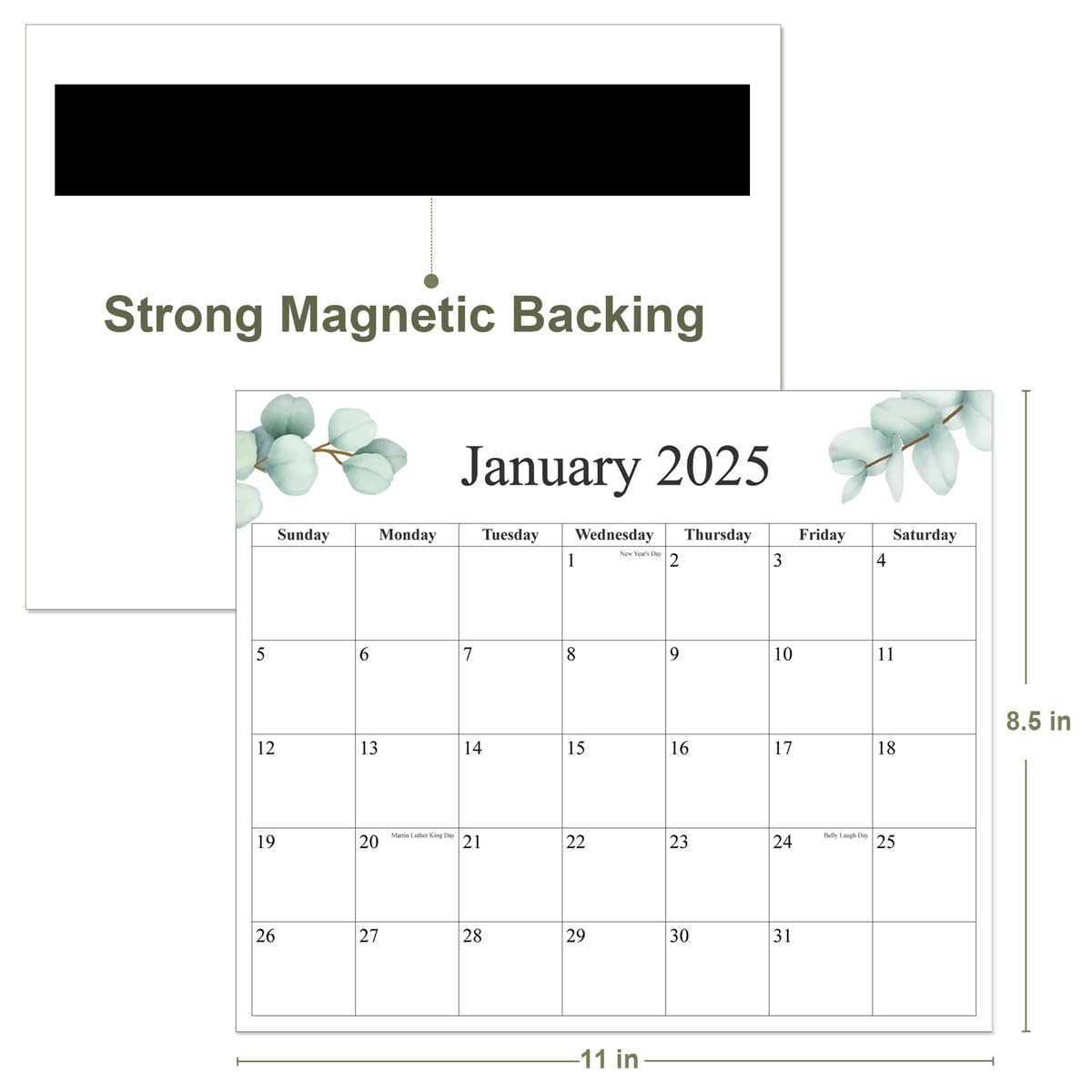 Snapklik.com : 2025 Magnetic Refrigerator Calendar - 2025 Fridge ...