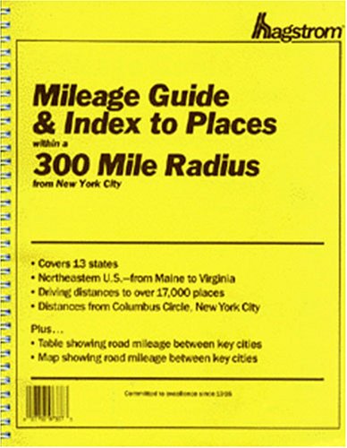 300 Mile Radius (From Nyc) Guide: Hagstrom Map Company: 9780880976145 ...
