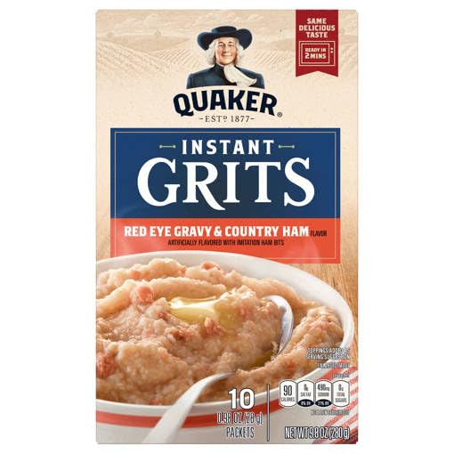 Amazon.com: Quaker Instant Grits Red Eye Gravy and Country Ham 9.8 Oz ...