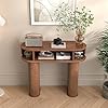 Amazon.com: Round Console Table, Mid Century Modern Console Table, Sofa ...