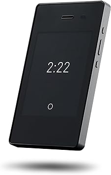 Light Phone II [Negro] Teléfono 4G Volte, teléfono minimalista para llamadas y mensajes de texto ...