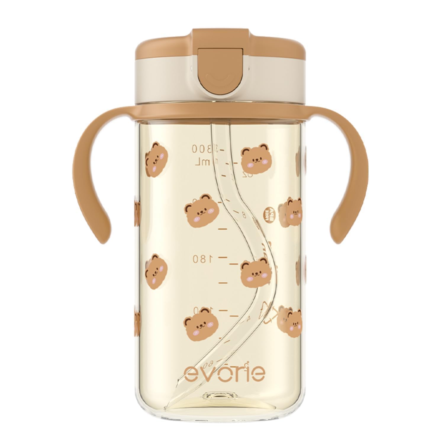 Amazon.com : Evorie Tritan Toddler Sippy Cup with Silicone Straw, Spill ...