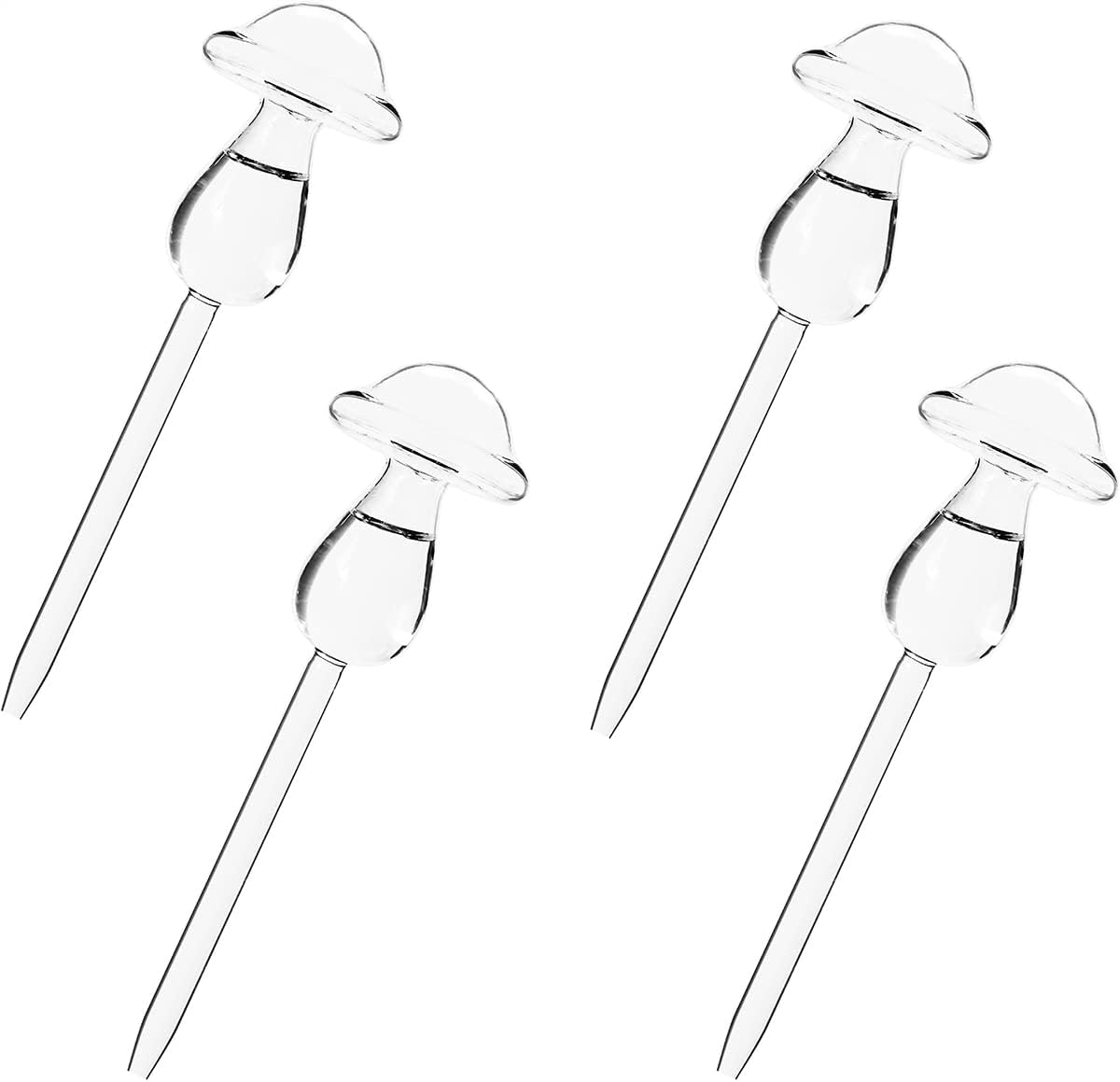 Amazon.com: IIKUM 4 PCs Glass Plant Watering Globes, Mushroom Shape ...