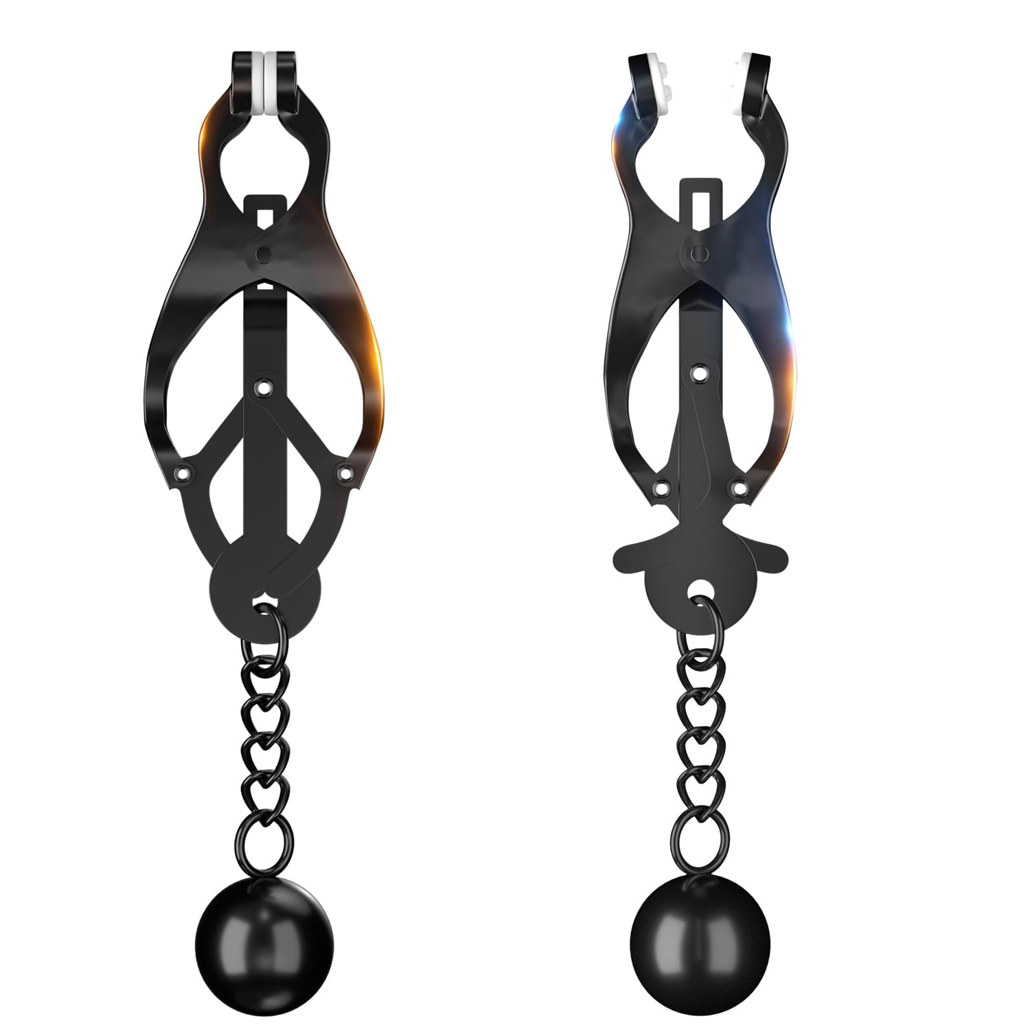 Amazon.com: Letitfun Nipple Clamps with Metal Weights Ball & Silicone ...
