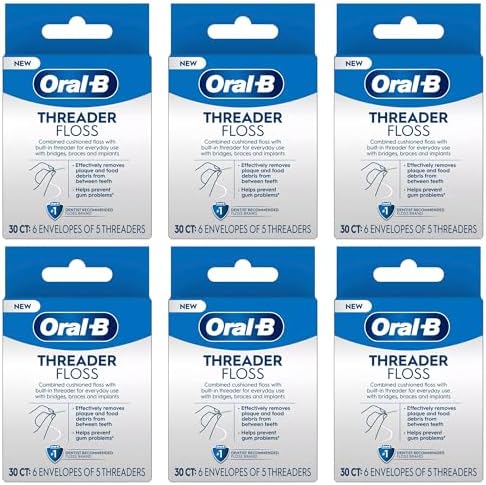 Amazon.com : Oral-B Glide Threader Floss, 30-Count (Pack of 6) : Health ...