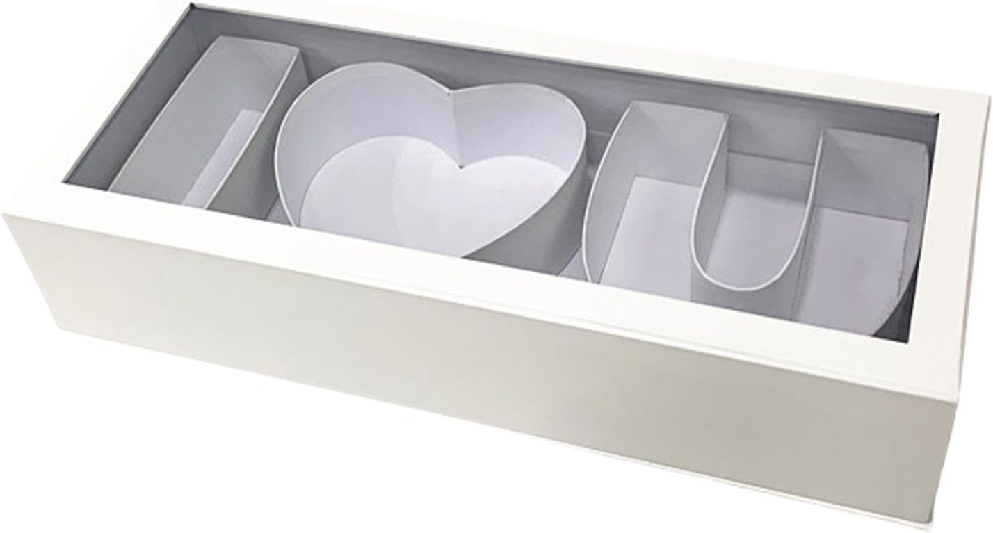 Amazon.com: Amagogo Empty Flower Box Fillable Souvenir Gift Box i Love ...