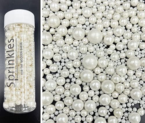 Amazon.com: White Pearls Sprinkle Mix by Simply Sucré | Pearl Sprinkles ...