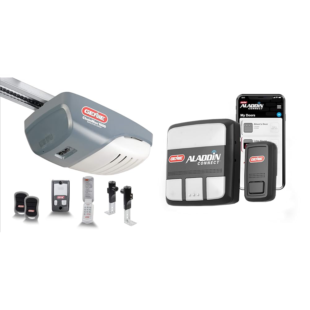 Genie ChainMax 1000 Garage Door Opener - Durable Chain Drive - Includes ...