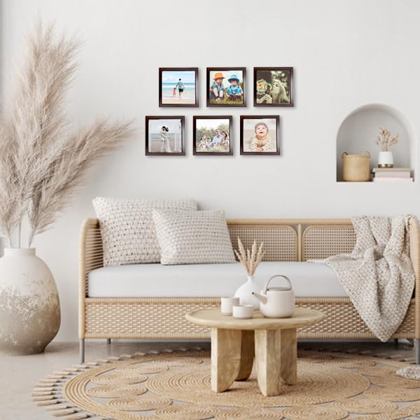 ARCANE DECOR™️ Square Photo Frames For Wall Decoration Set of 6-8x8 ...