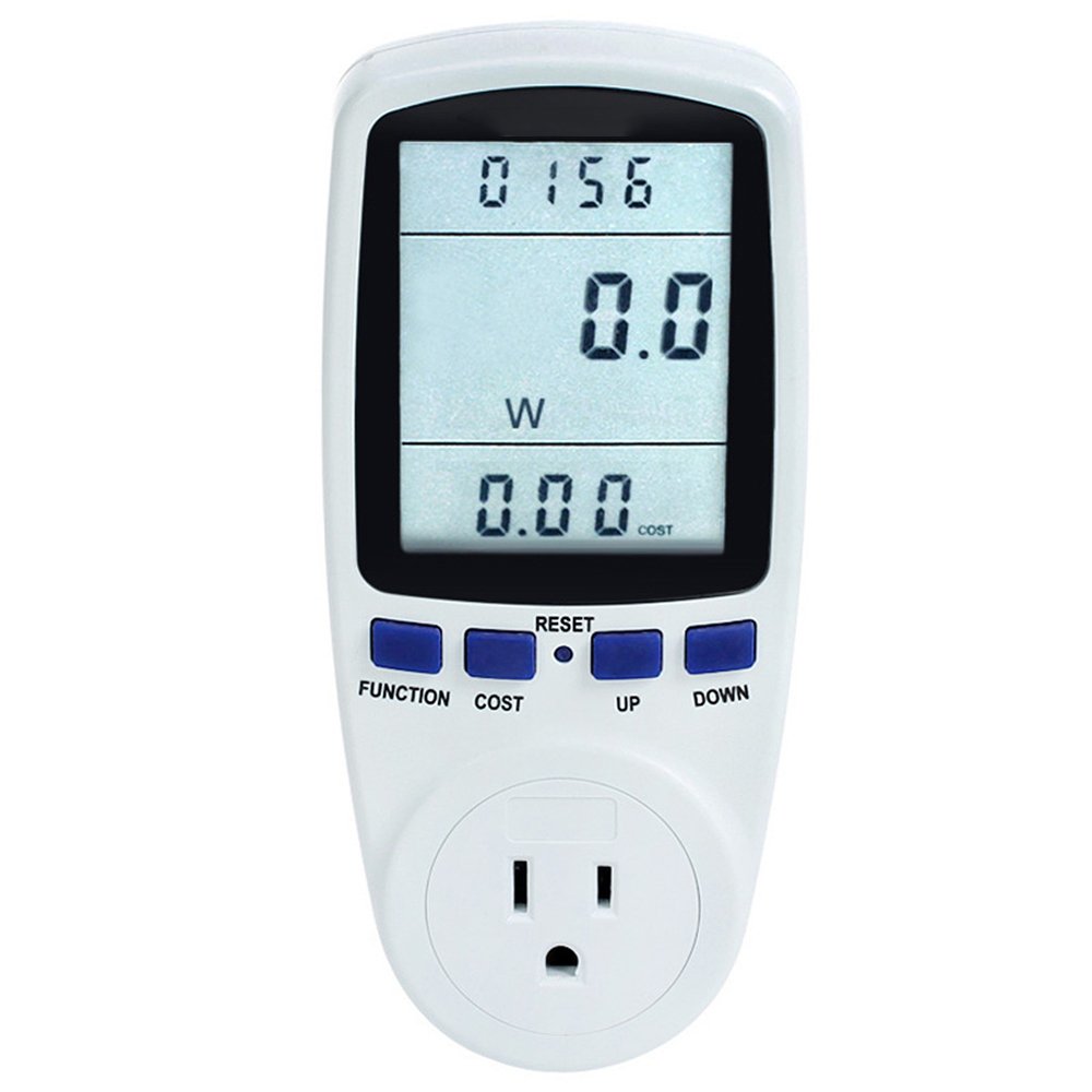 Digital Wattmeter Watt Monitor Electricity Consumption Measuring Socket ...