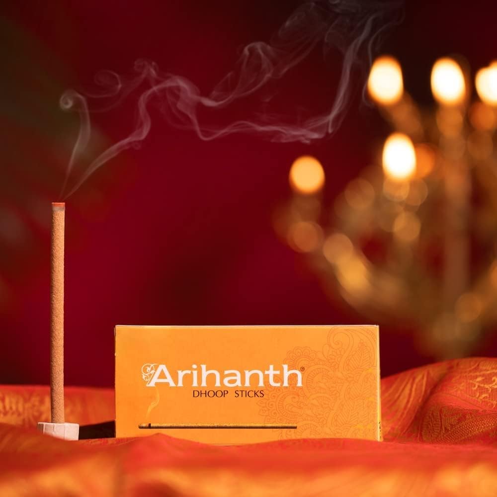 Amazon.com: ADHAATA Arihant Bamboo Less Dhoop Sticks | Charcoal Free ...