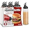 Amazon.com: 6 Pack Condiment Squeeze Bottles - 8 Oz Squirt Bottles with ...