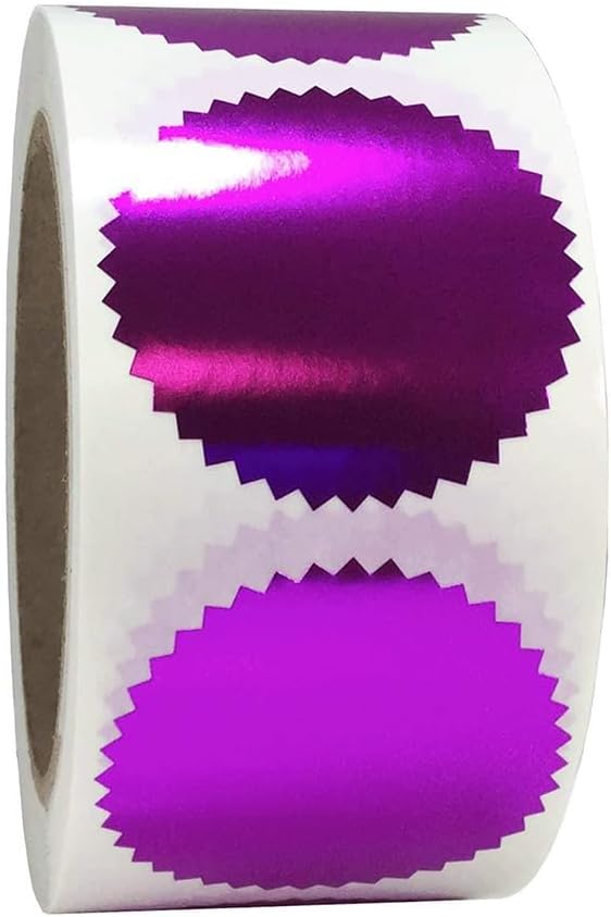 Amazon.com : 250pcs Embossing Stickers Self Adhesive Label 2" Round ...