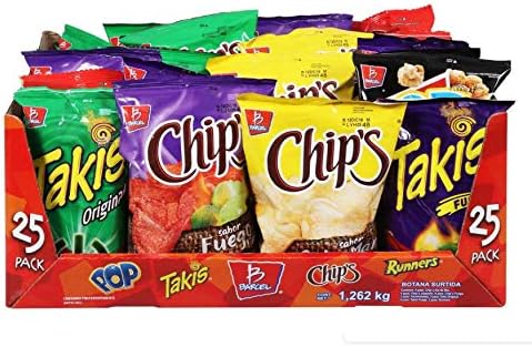 Barcel Surtido De Botanas - 25 Pack : Amazon.com.mx: Alimentos y Bebidas