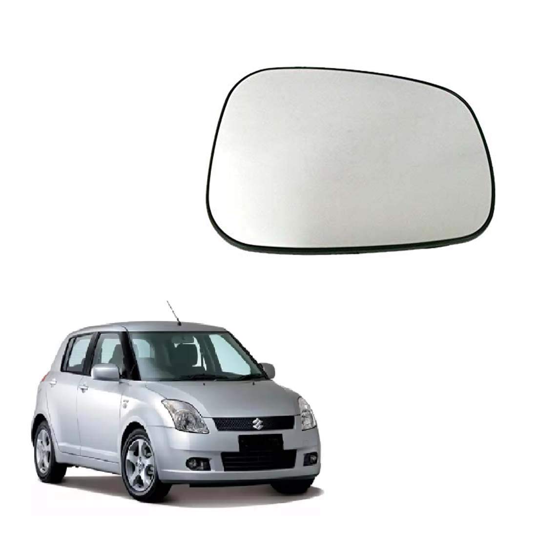 MACZO - Right Side Mirror Glass/Tukdi/Sub Mirror Plate/orvm Marutii ...
