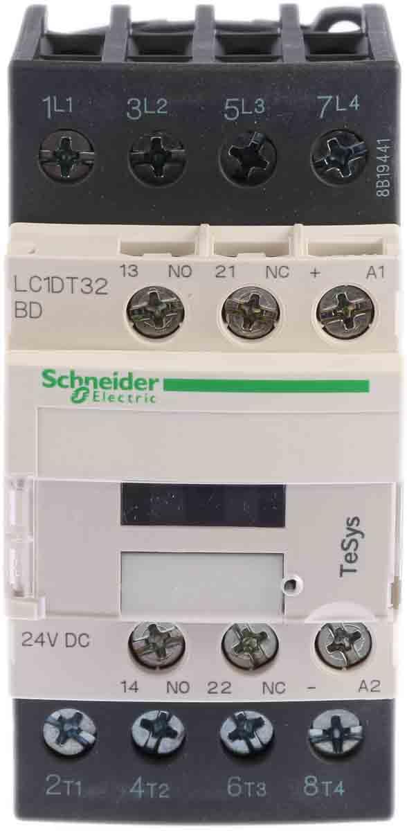 Contactor, DIN Rail, 600 VAC, 4PST-NO, 4 Pole : Amazon.in: Industrial ...