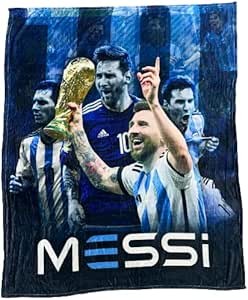 Amazon.com: Genérico Lionel Messi Argentina World Qatar Soft Fleece ...