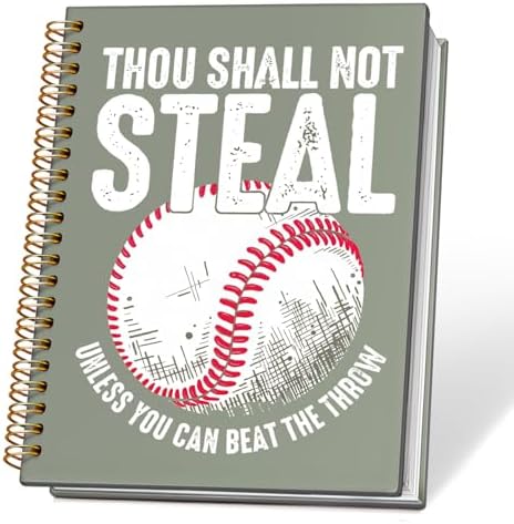 Amazon.com : ETVISO Funny Retro Baseball Notebook, Baseball Lover Gifts ...