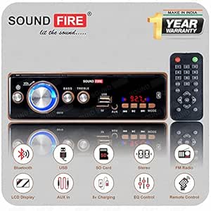 SOUND FIRE SF-009 (Copper) Bluetooth/USB/SD/AUX/FM/MP3 Car Stereo ...