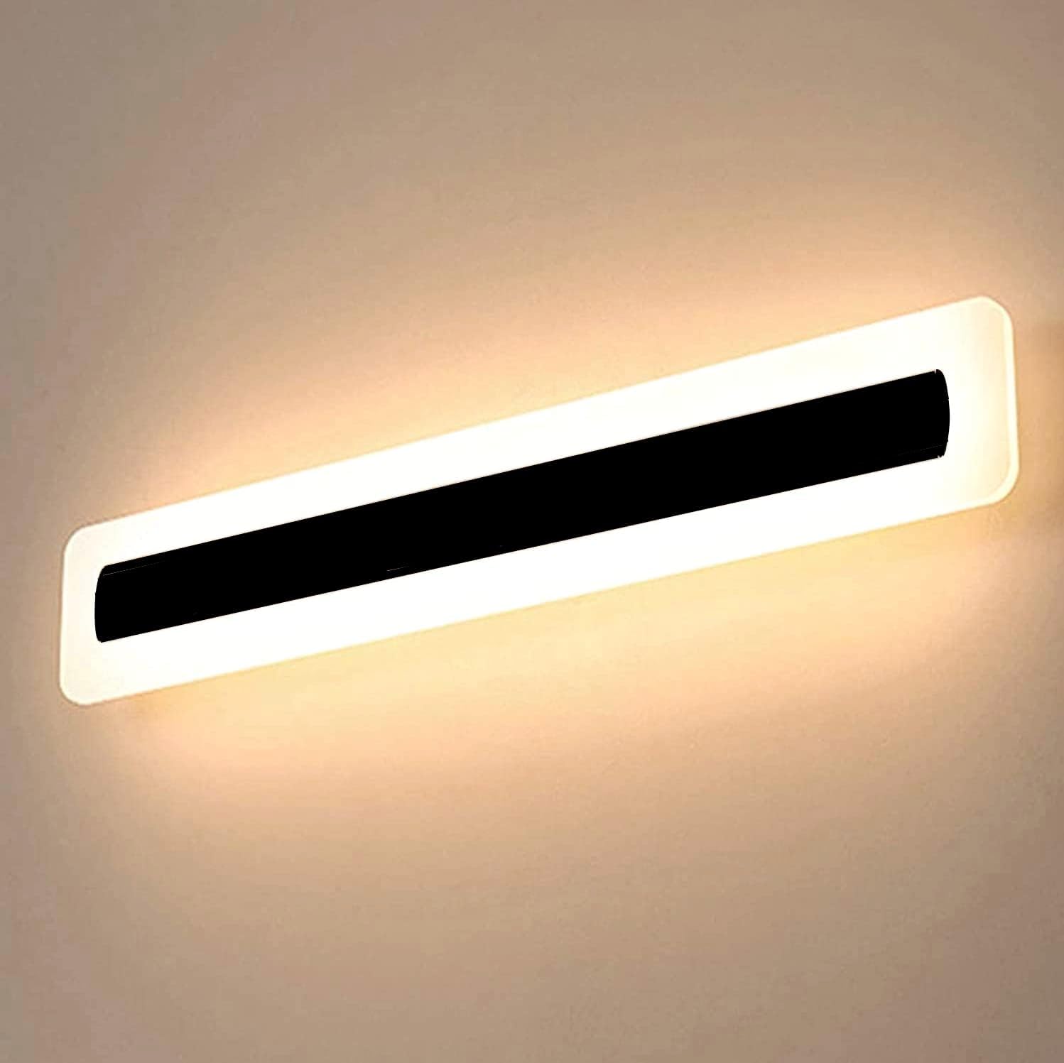 Lamper Rectangle Luxurious Acrylic Warm White LED Wall Light for ...