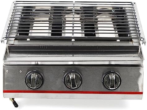 Amazon.com: Outdoor Propane Gas Burner, LPG Gas Grill Steel Shield ...
