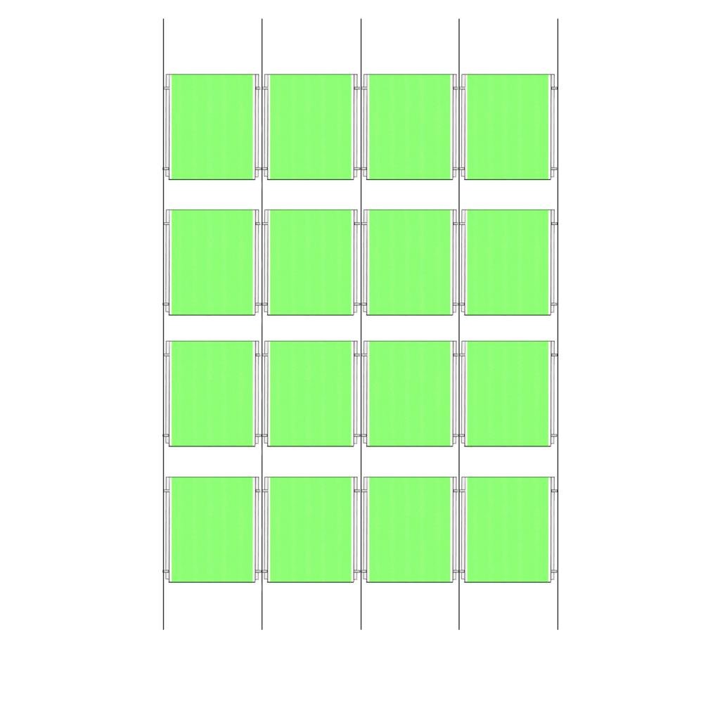 New 4x4 A4 Wire Cable Full KIT Shop Window Acrylic Hanging Poster ...