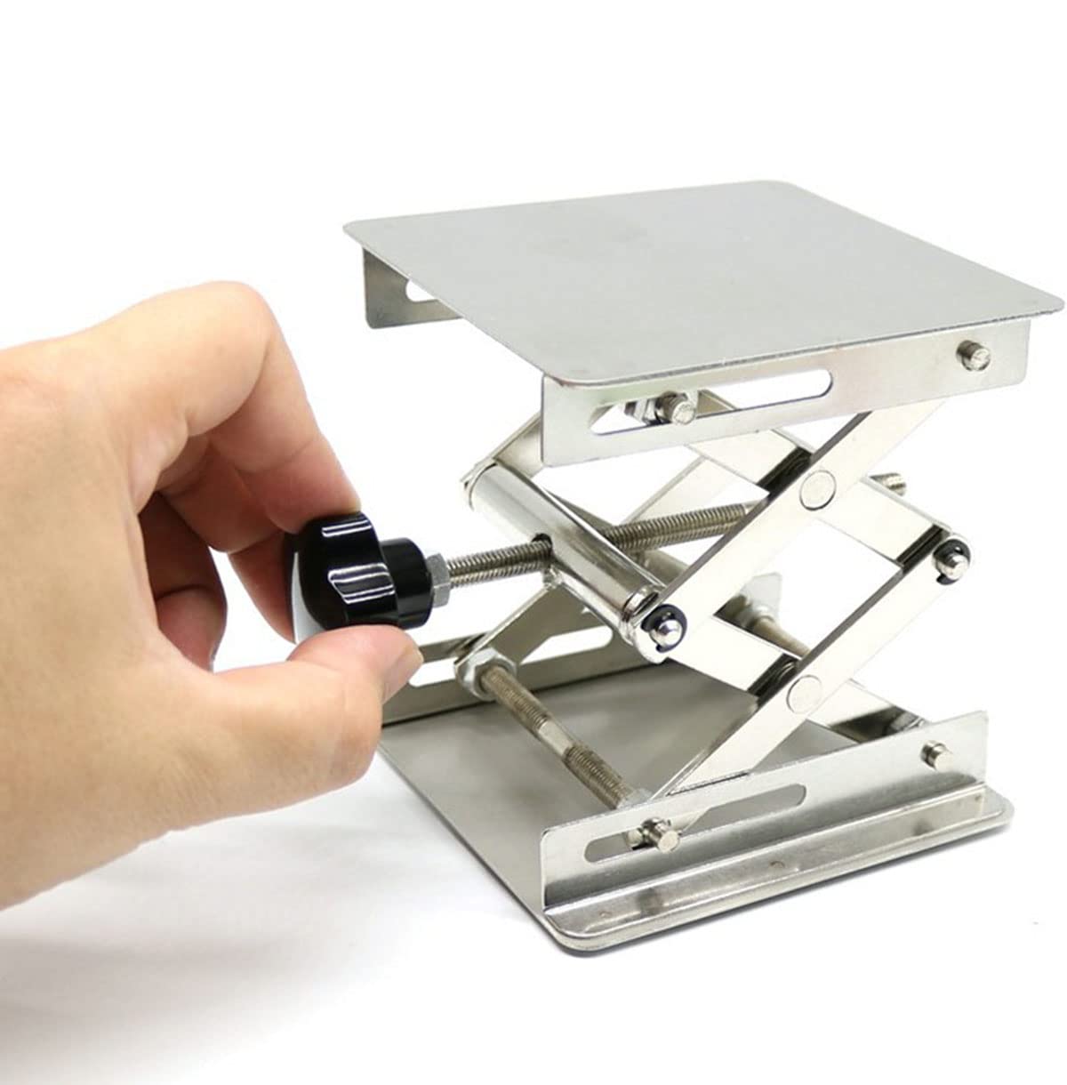 Buy SHENGDASI Stainless Steel Lab Jack Scissor Stand Platform, Lab Lift ...