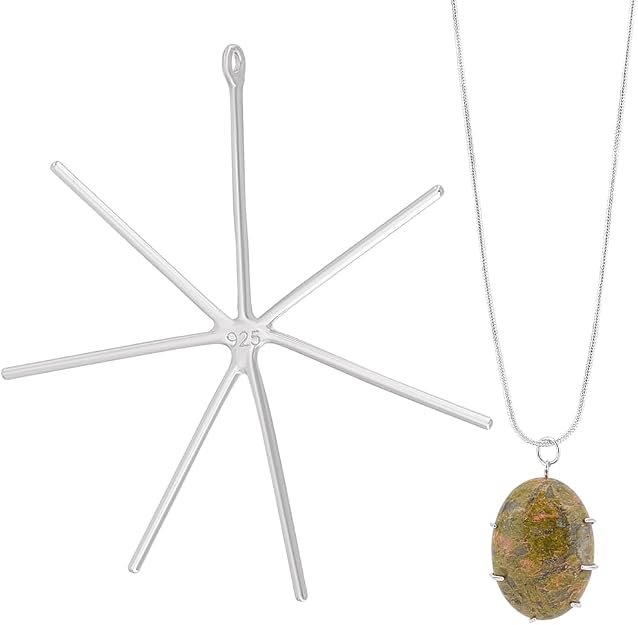 Amazon.com: BENECREAT Sterling Silver Claw Setting Pendant Blank, 6 ...