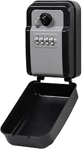 Amazon.com: Key Lock Box for Outside, Keybox,Wall Mounted Key Safe Box ...