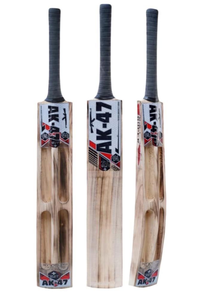 TR Sports AK47 Full Size Burn Cricket BAT Kashmir Willow Cricket Bat ...