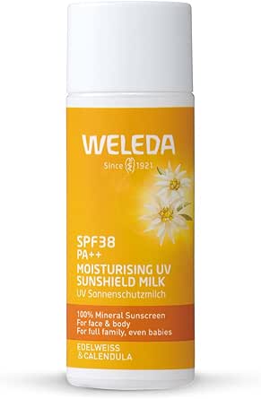 Amazon.co.jp: WELEDA (Official) Edelweiss UV Protective Milk, 1.7 fl oz (50 ml), SPF38 PA++ ...