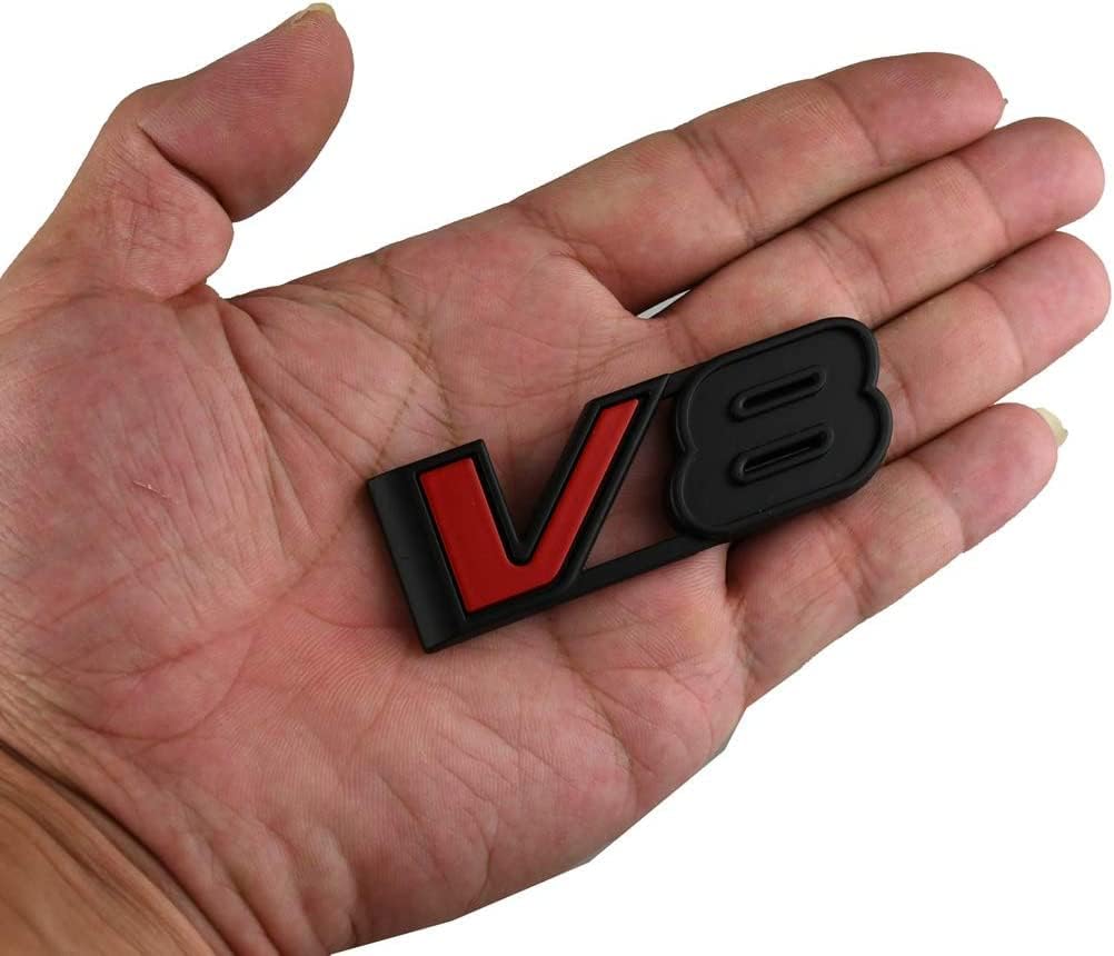 Amazon.com: 1x V8 Emblem 3D Badge Car Decal Nameplate Replacement for ...