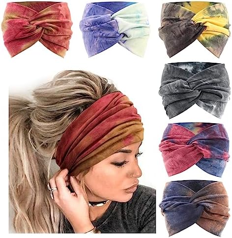 Amazon.com : AQOKKA Extra Wide Headbands for Women Large Turban ...