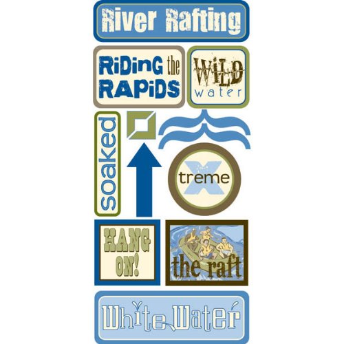 Amazon.com: River Rafting Cardstock Scrapbook Stickers (18362A) : Arts ...