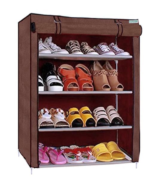 Aagaz Traders Multipurpose 4 Layer Shoe Rack For Home Improvement | Non ...