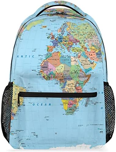 Amazon.com: AUUXVA World Map Backpack for Middle High School,Geography ...