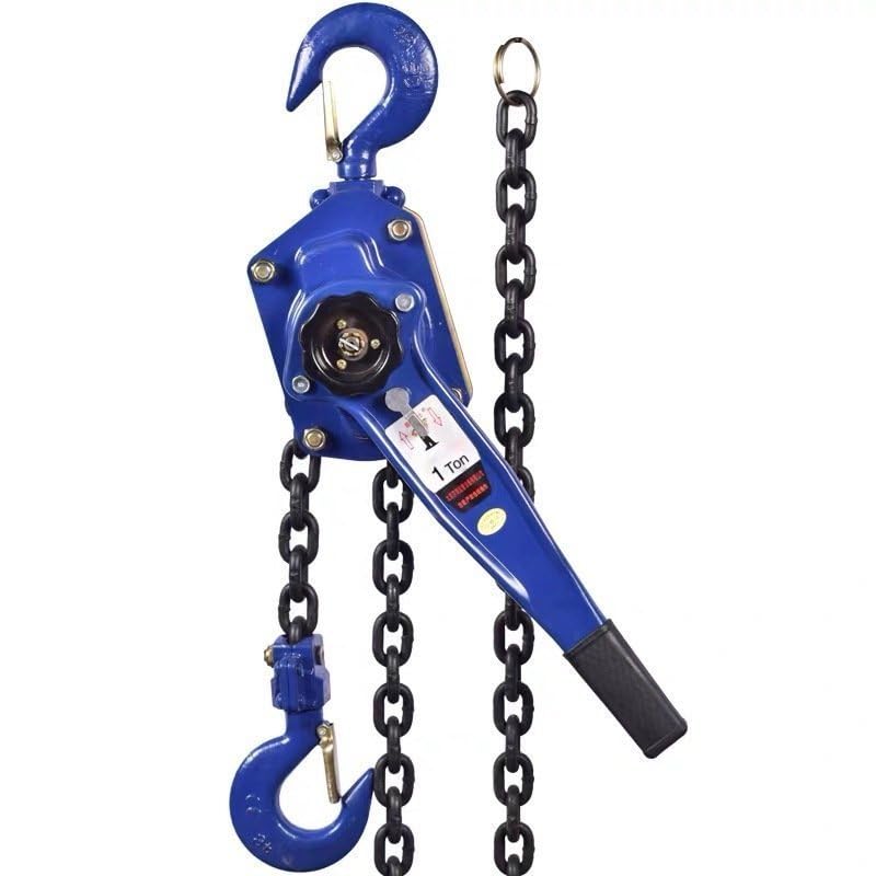 Hand Chain Hoist 1 Ton 10ft Chain Block and Tackle Pulley System, 6mm ...