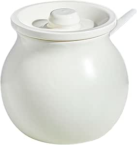 Amazon.com: Ceramic Sugar Bowl,Spice Containers, Solid Color Ceramic ...