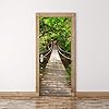 Amazon.com: Modern Art Drawbridge 3D Door Sticker, Peel and Stick Vinyl ...