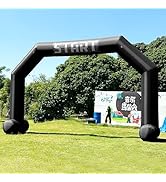 Amazon.com: OZIS Inflatable Arch Black 20ft, Inflatable Archway Built ...