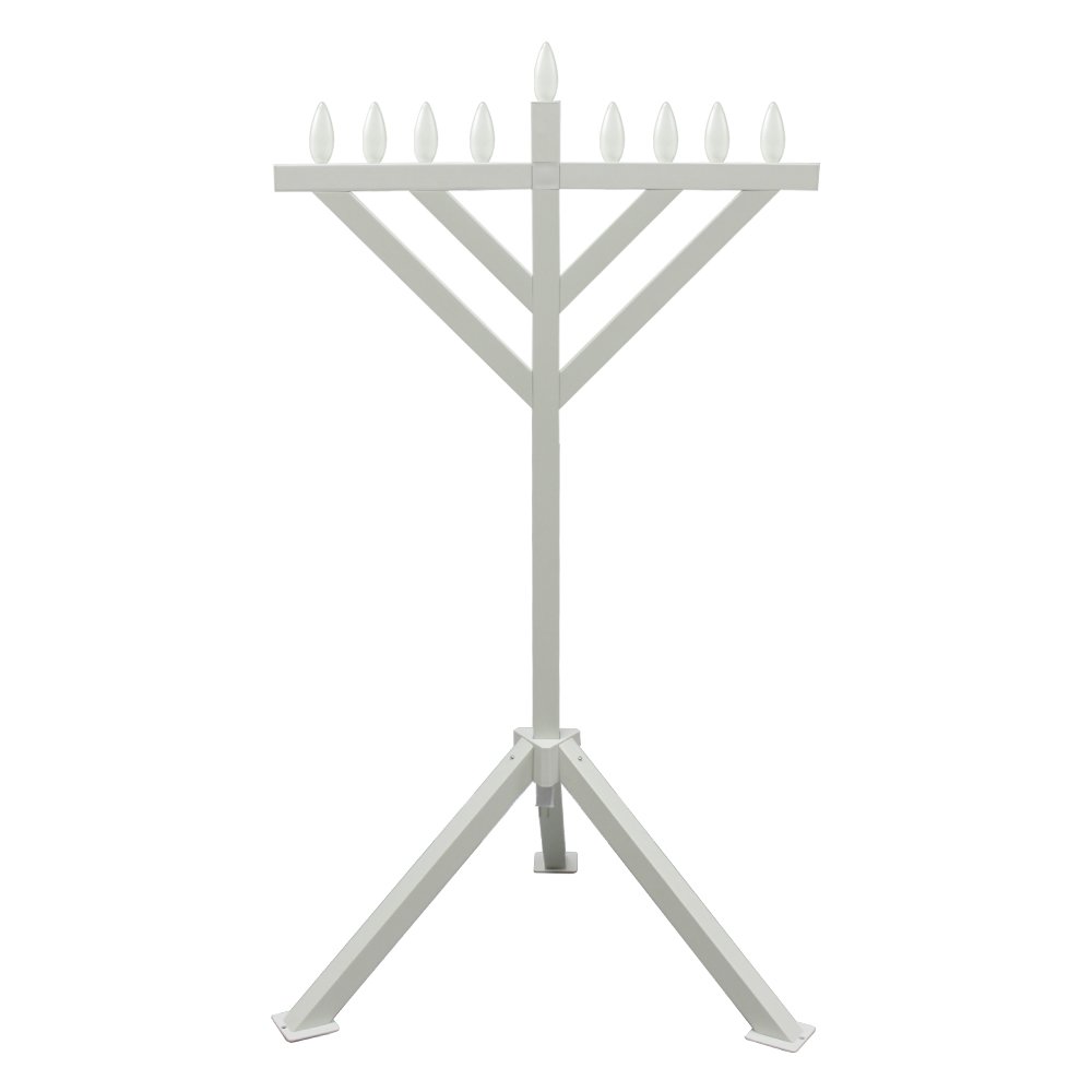 Amazon.com: Zion Judaica Electric Menorah PVC Indoor/Outdoor Use - 52 ...