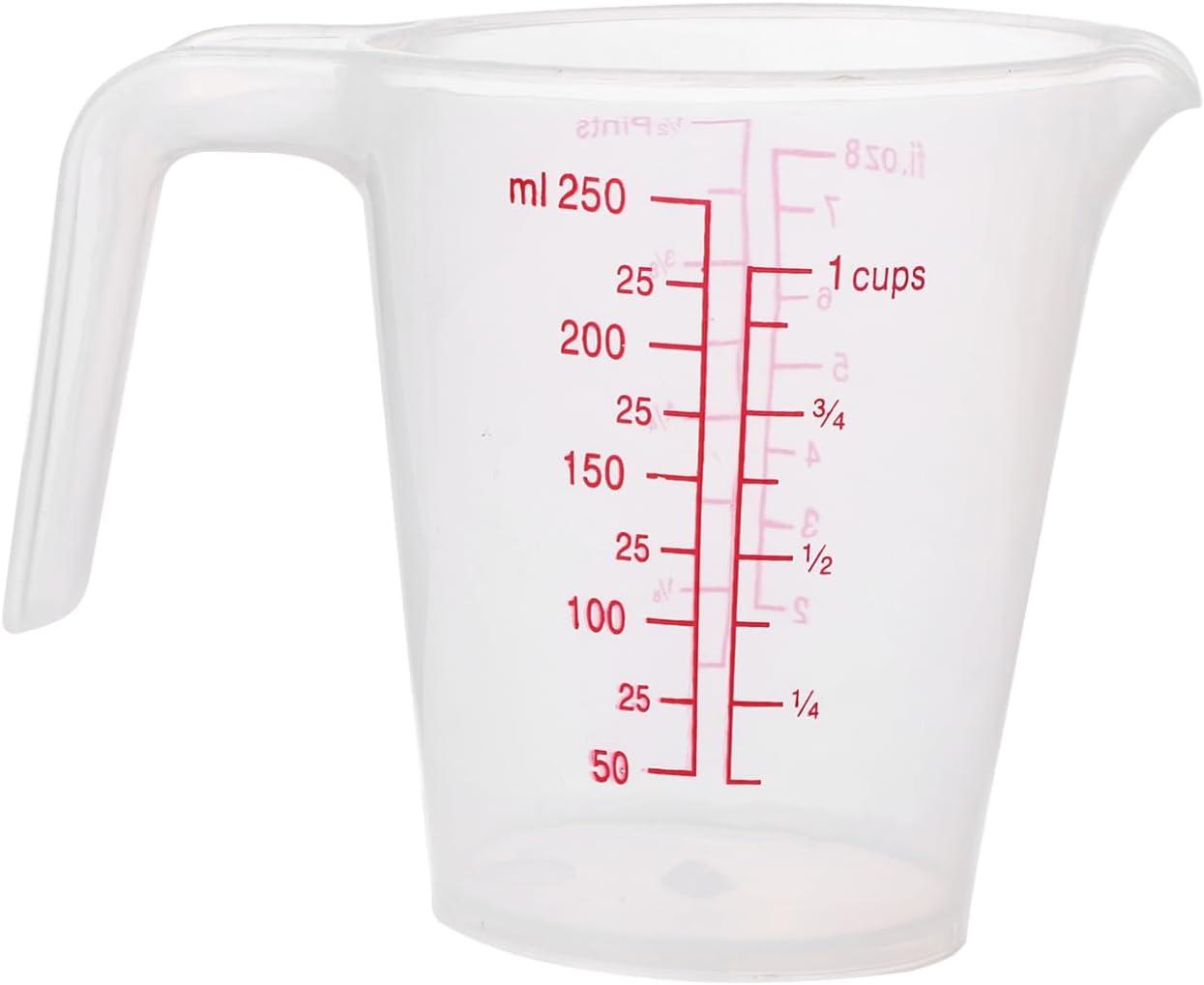 Amazon.com: TiaoBug Clear Plastic Measuring Cups Graduated Liquid and ...